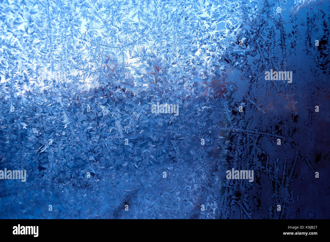 ice pattern on window Stock Photo - Alamy