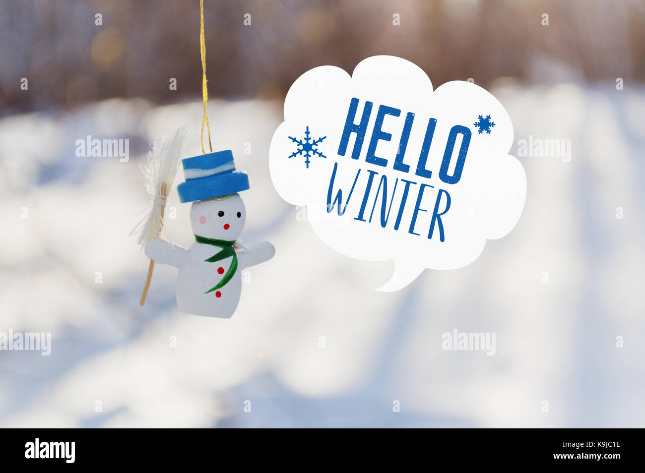 Hello winter hi-res stock photography and images - Alamy
