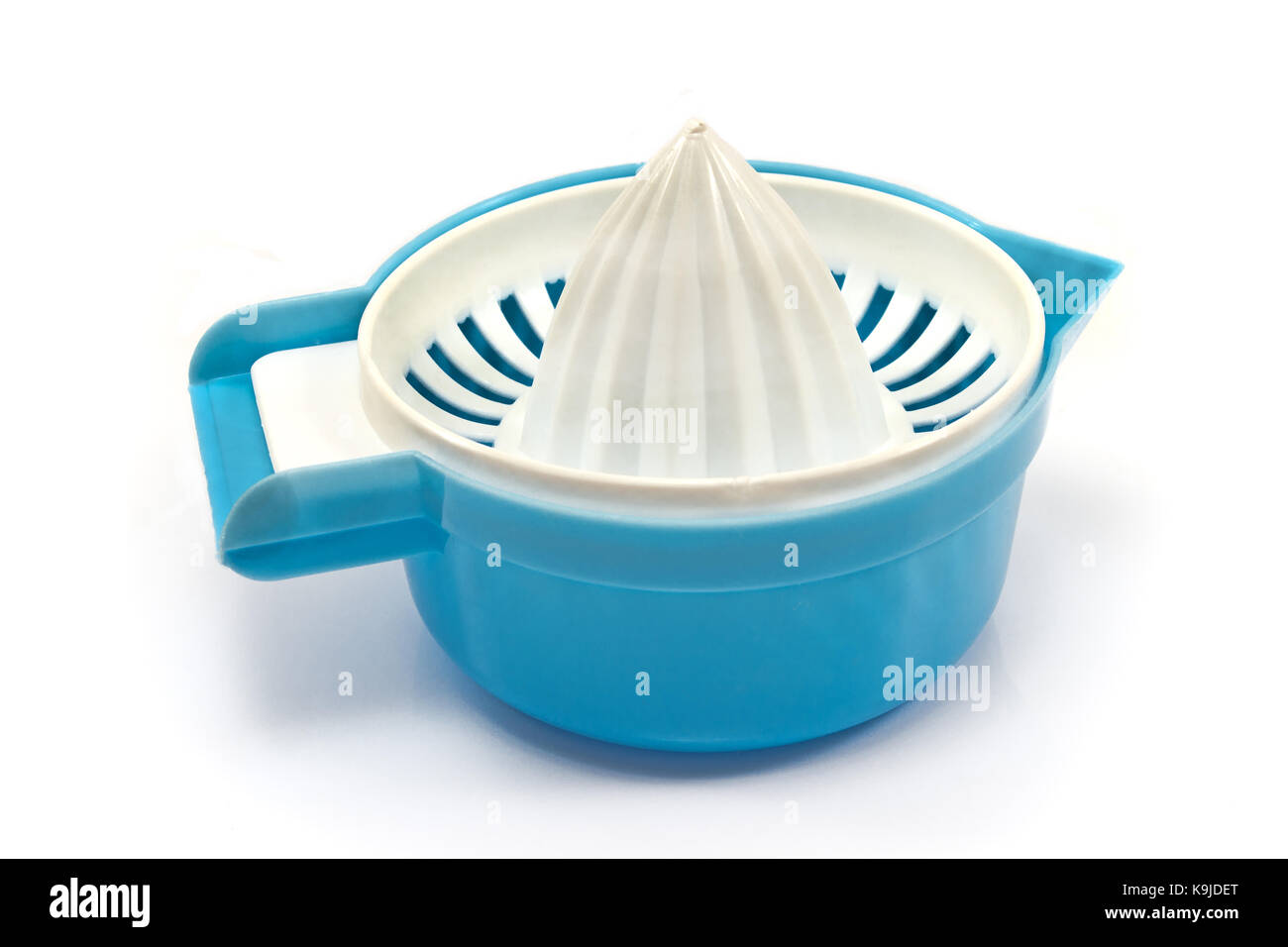 Plastic lemon squeezer isolated on white Stock Photo - Alamy
