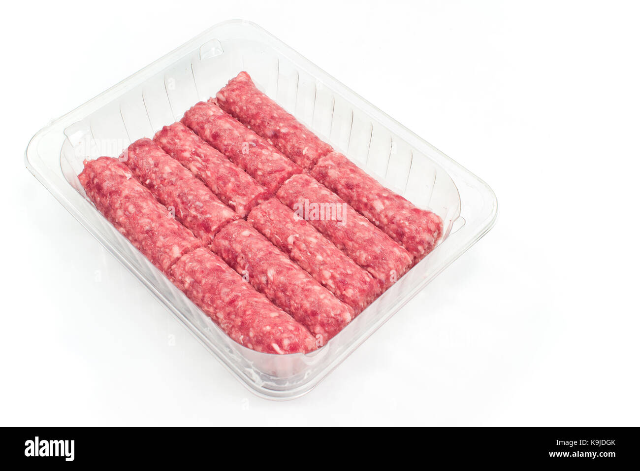Minced meat in plastic Cut Out Stock Images & Pictures - Alamy