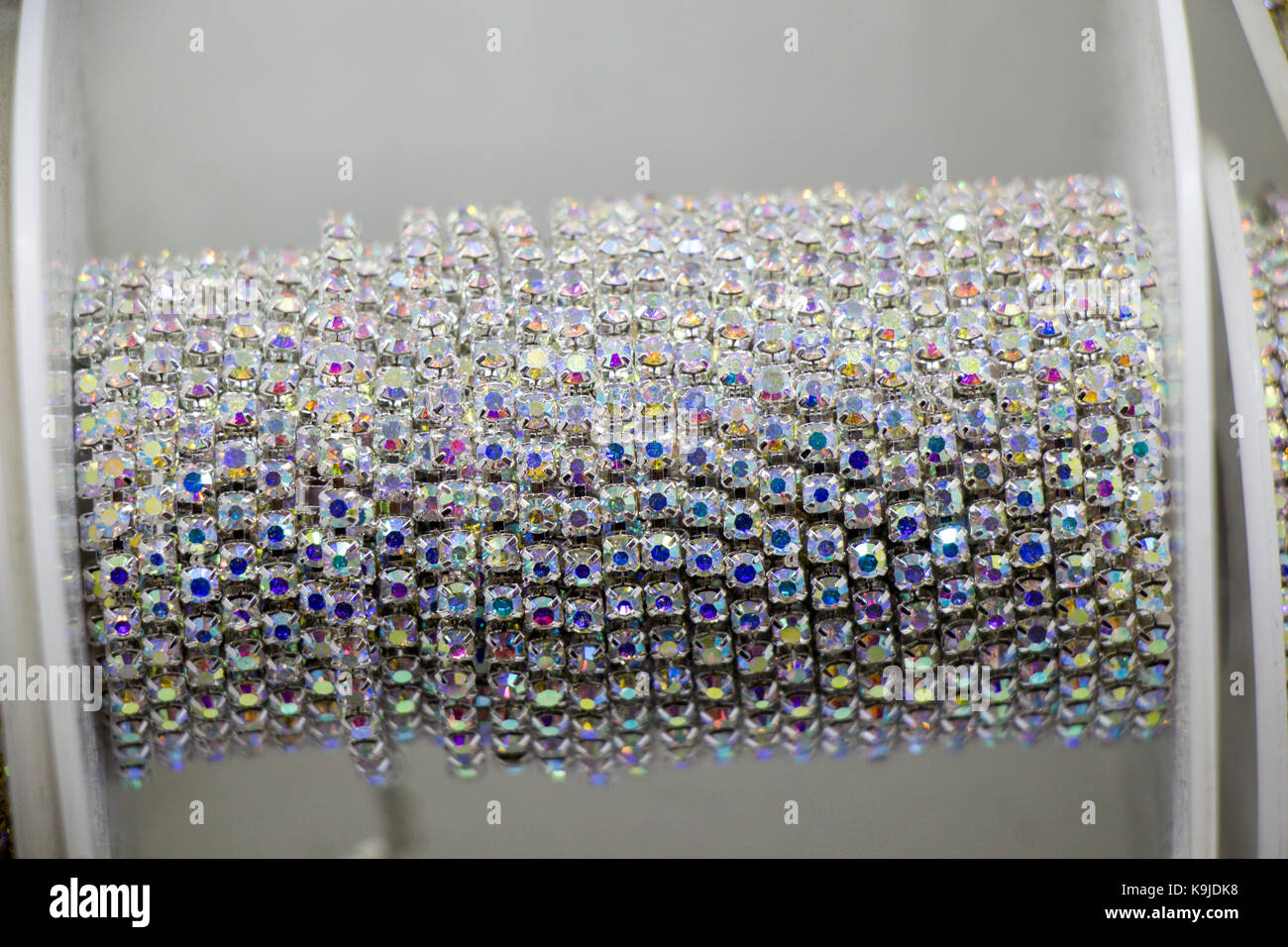 Rolls of decorative chains in view Stock Photo - Alamy