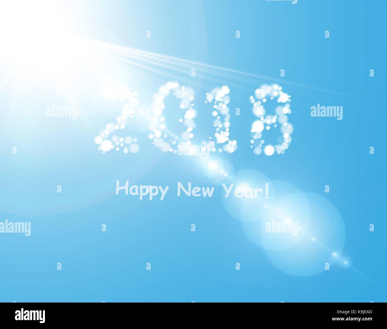 Clouds in sunlight blue Stock Vector Images - Alamy