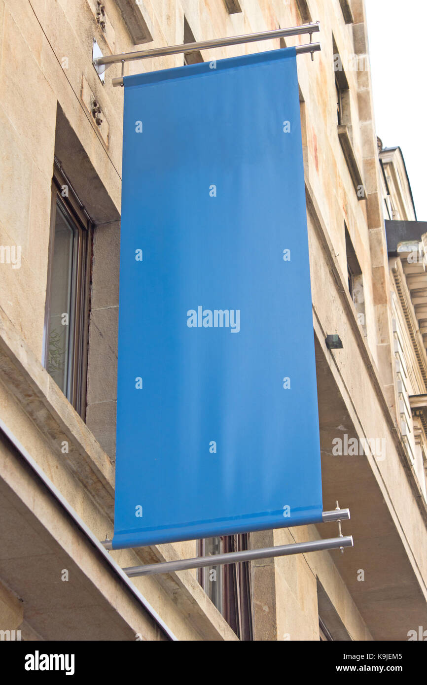 Banner on building hi-res stock photography and images - Alamy