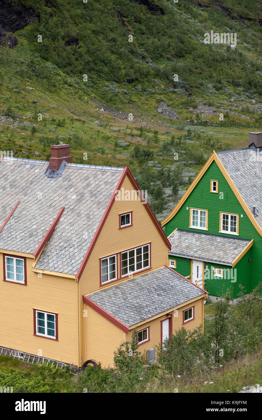 traditional norwegian house near flam Stock Photo - Alamy