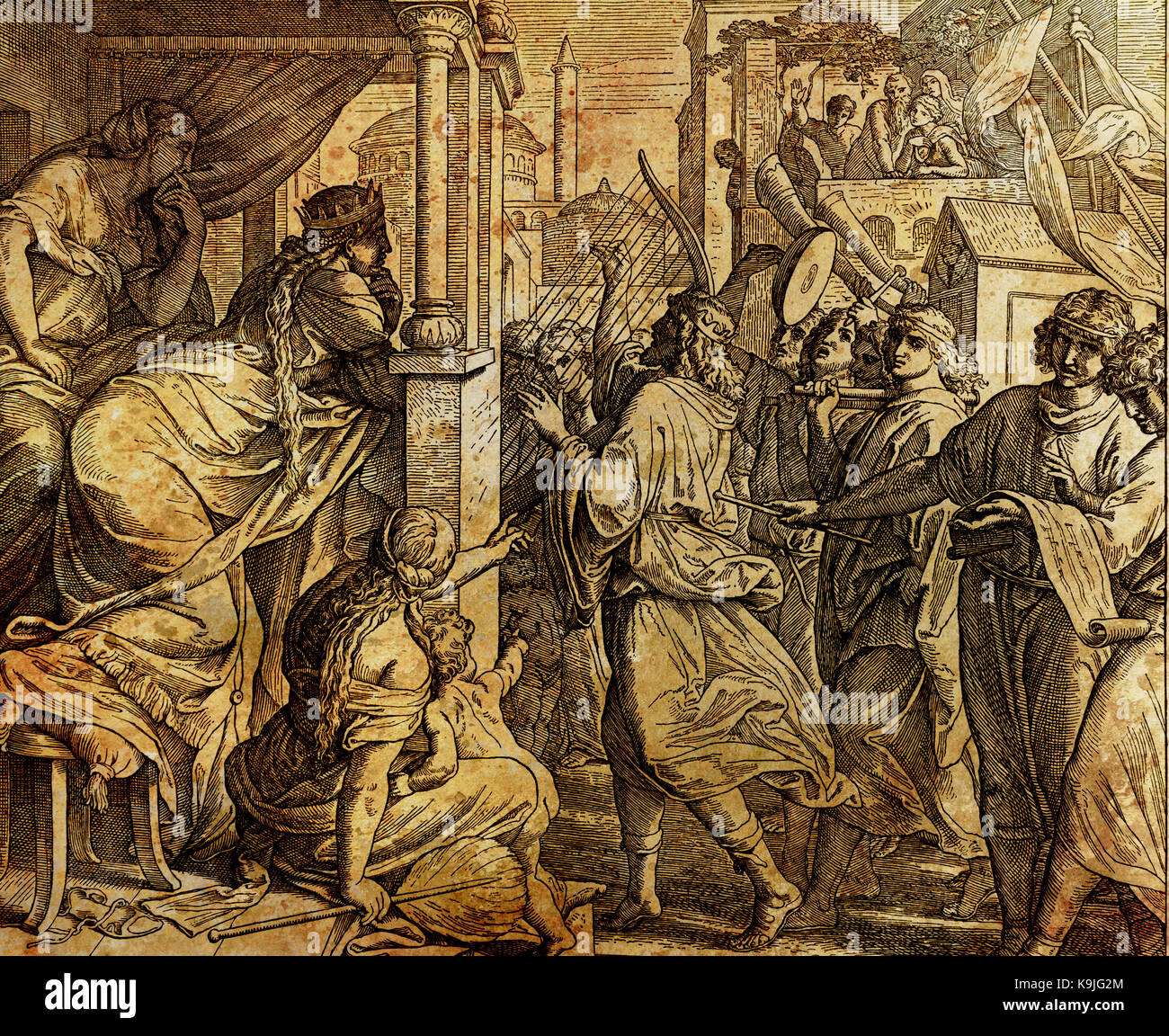 King david bible psalm hi-res stock photography and images - Alamy