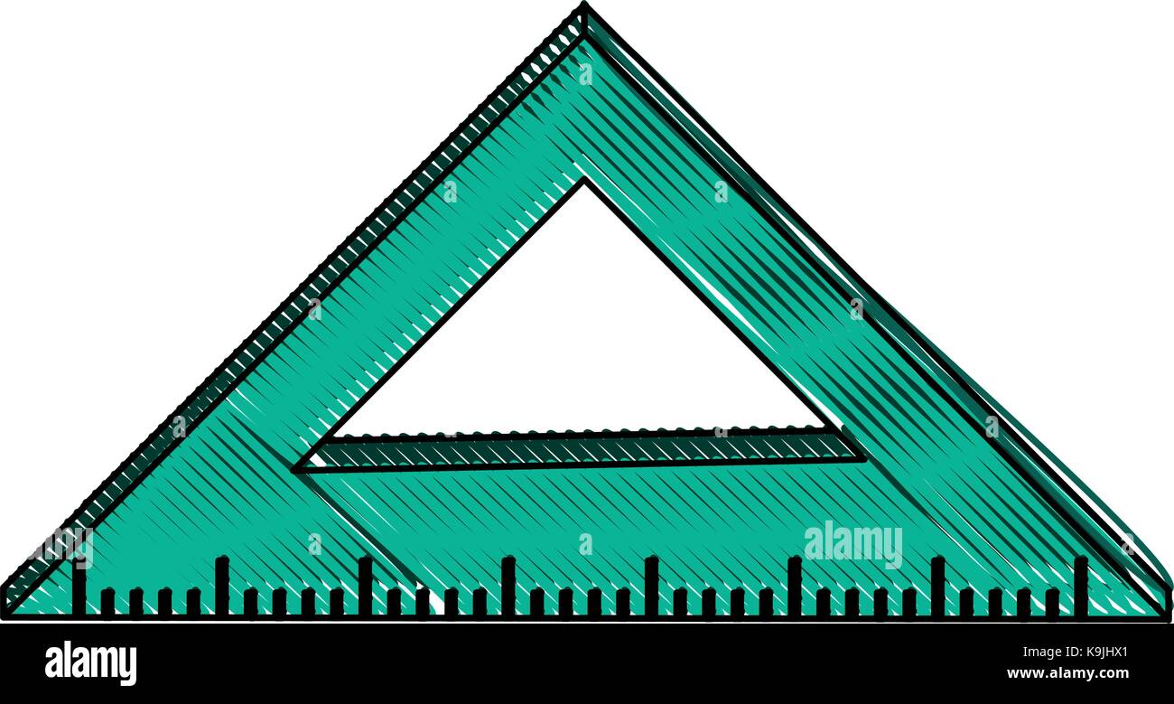 Triangle ruler isolated Stock Vector Image & Art - Alamy
