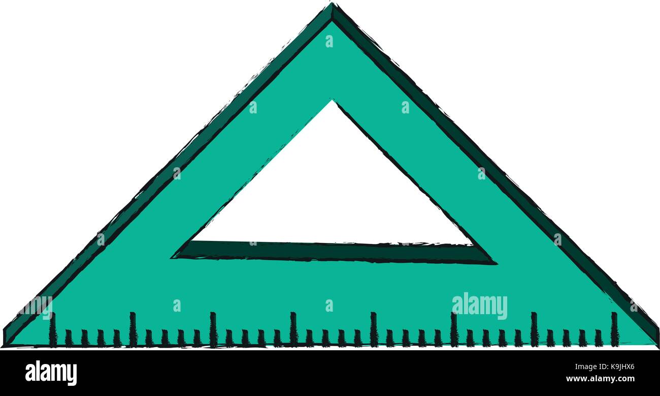 Triangle ruler isolated Stock Vector Image & Art - Alamy