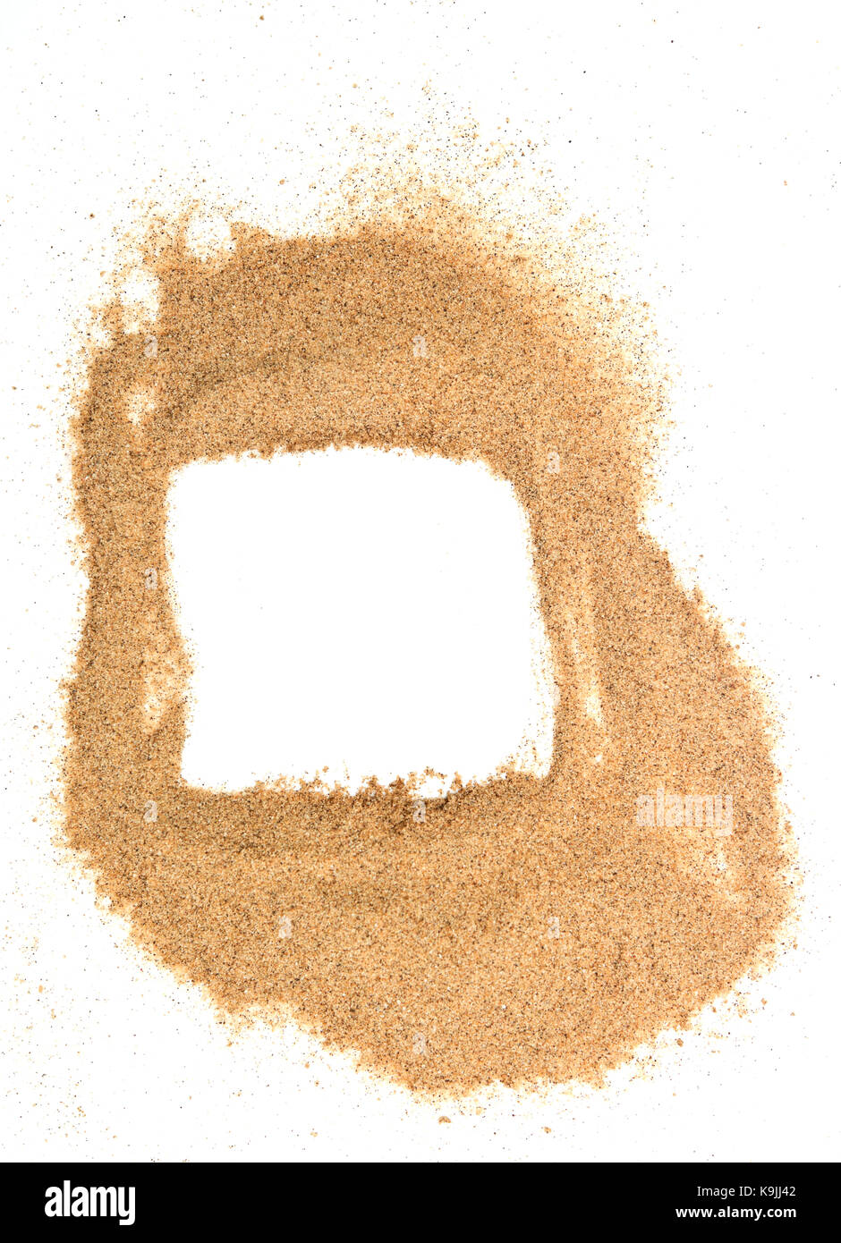 pile of sand isolated on white background Stock Photo - Alamy