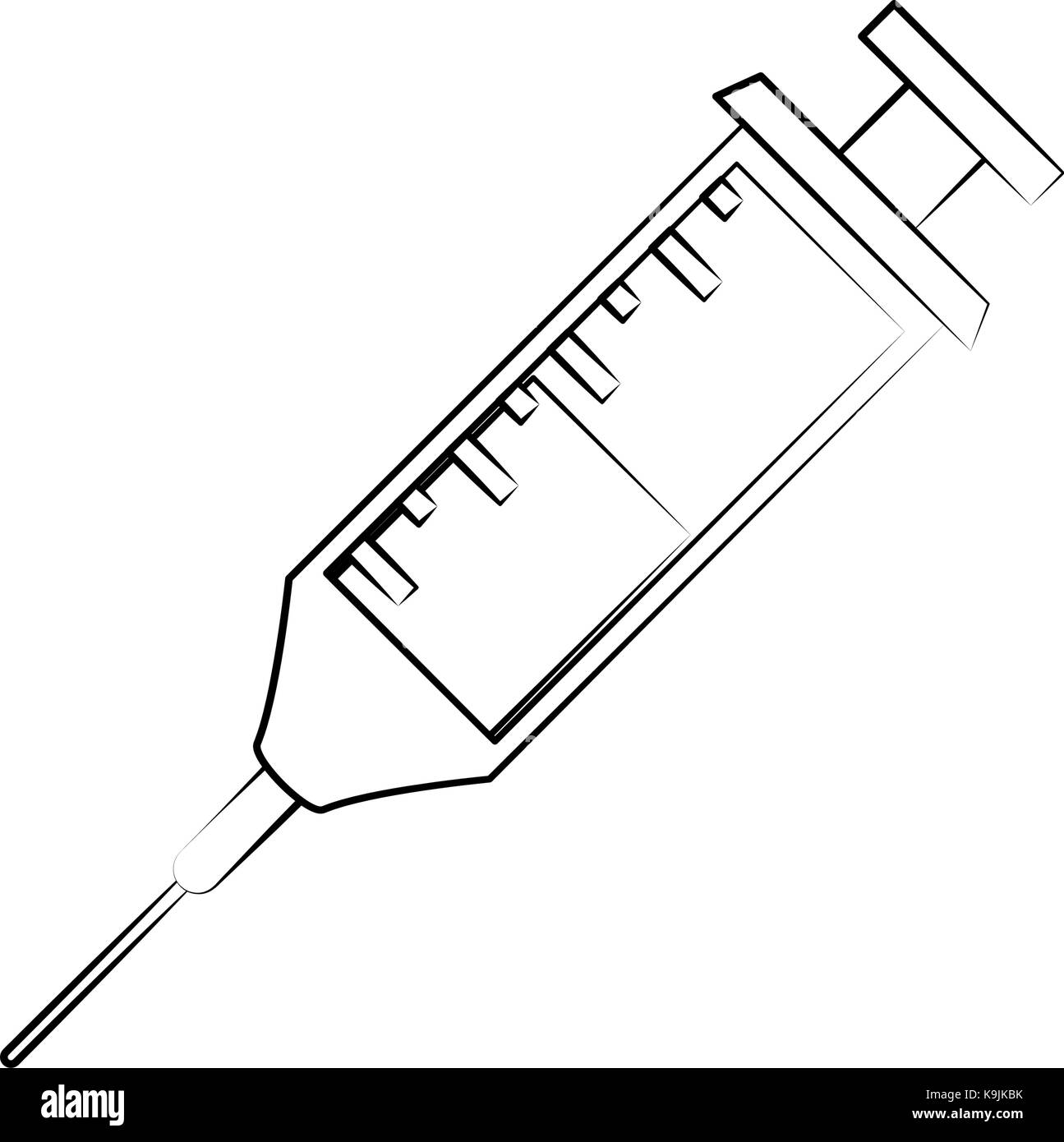 Medical syringe symbol Stock Vector Image & Art - Alamy