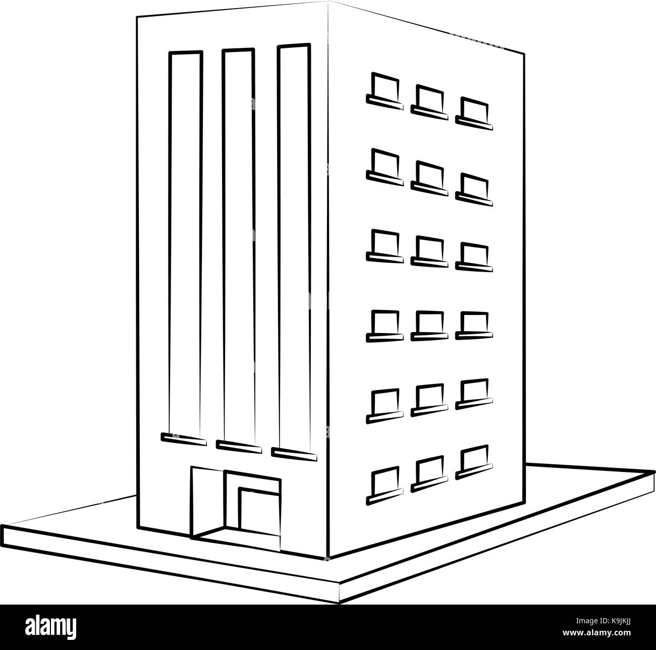 Urban tower building Stock Vector Image & Art - Alamy