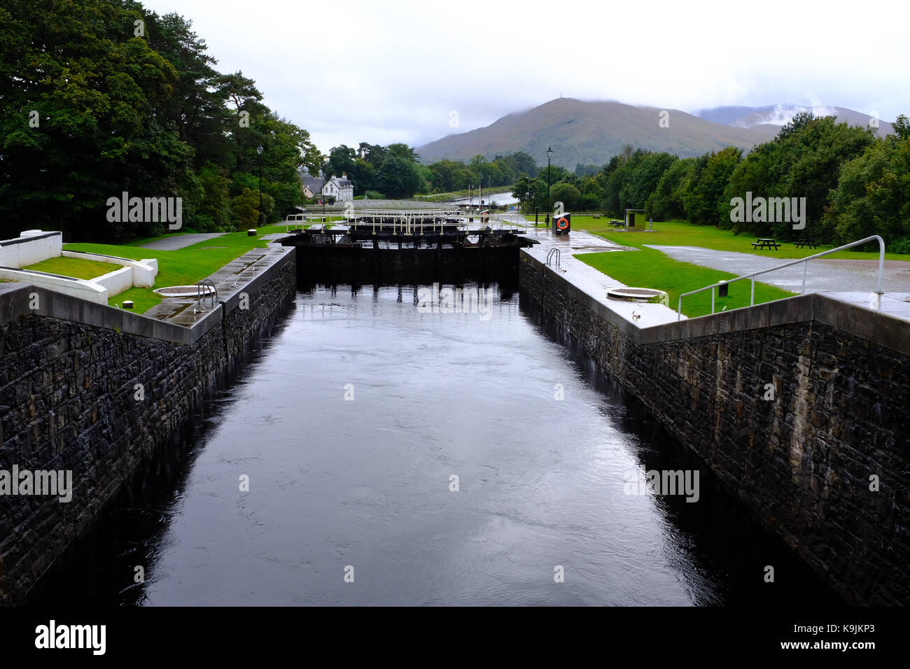Neptune's Staircase, a staircase lock on the Caledonian Canal at ...