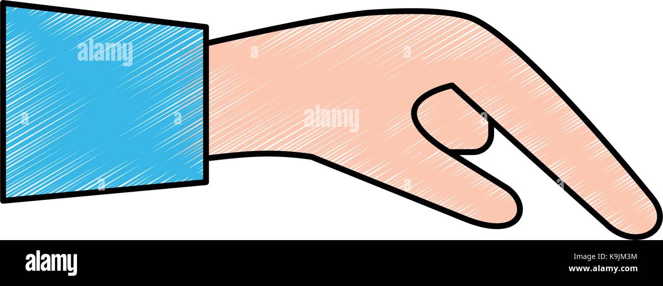 Hand touching something Stock Vector Image & Art - Alamy