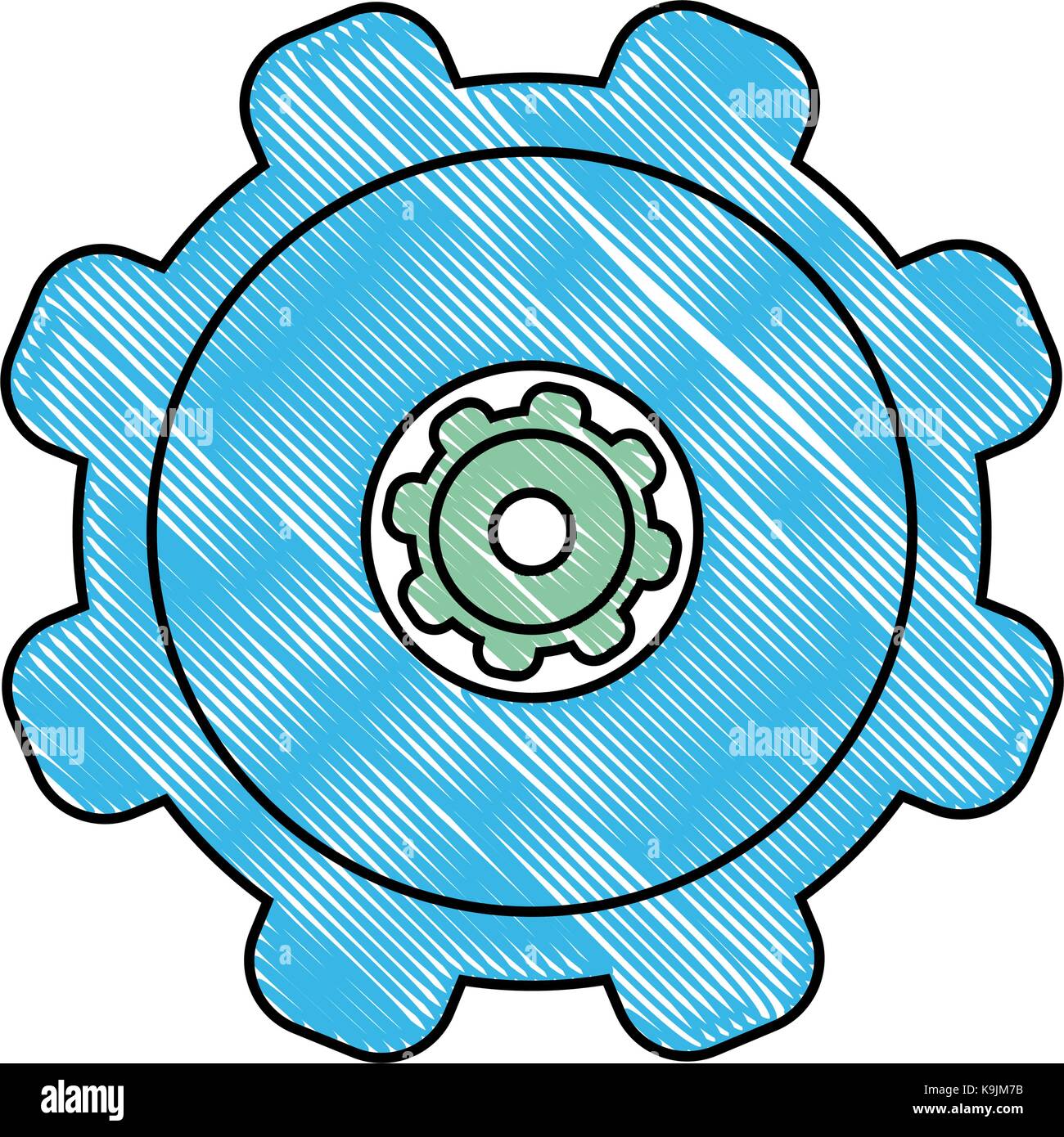 Gear machinery piece Stock Vector Image & Art - Alamy