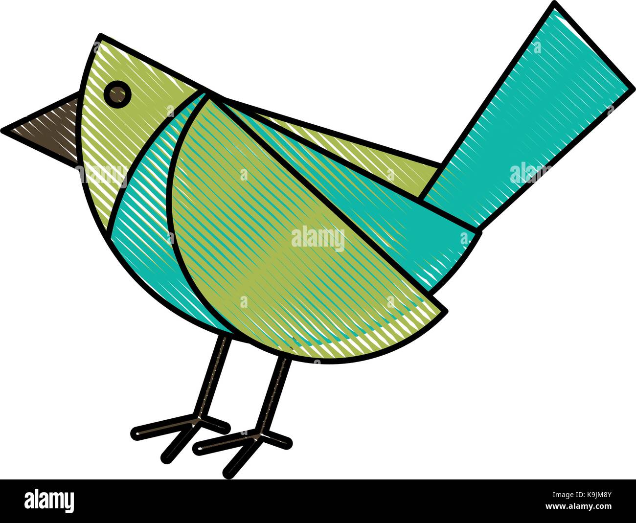 Cubism bird Stock Vector Images - Alamy
