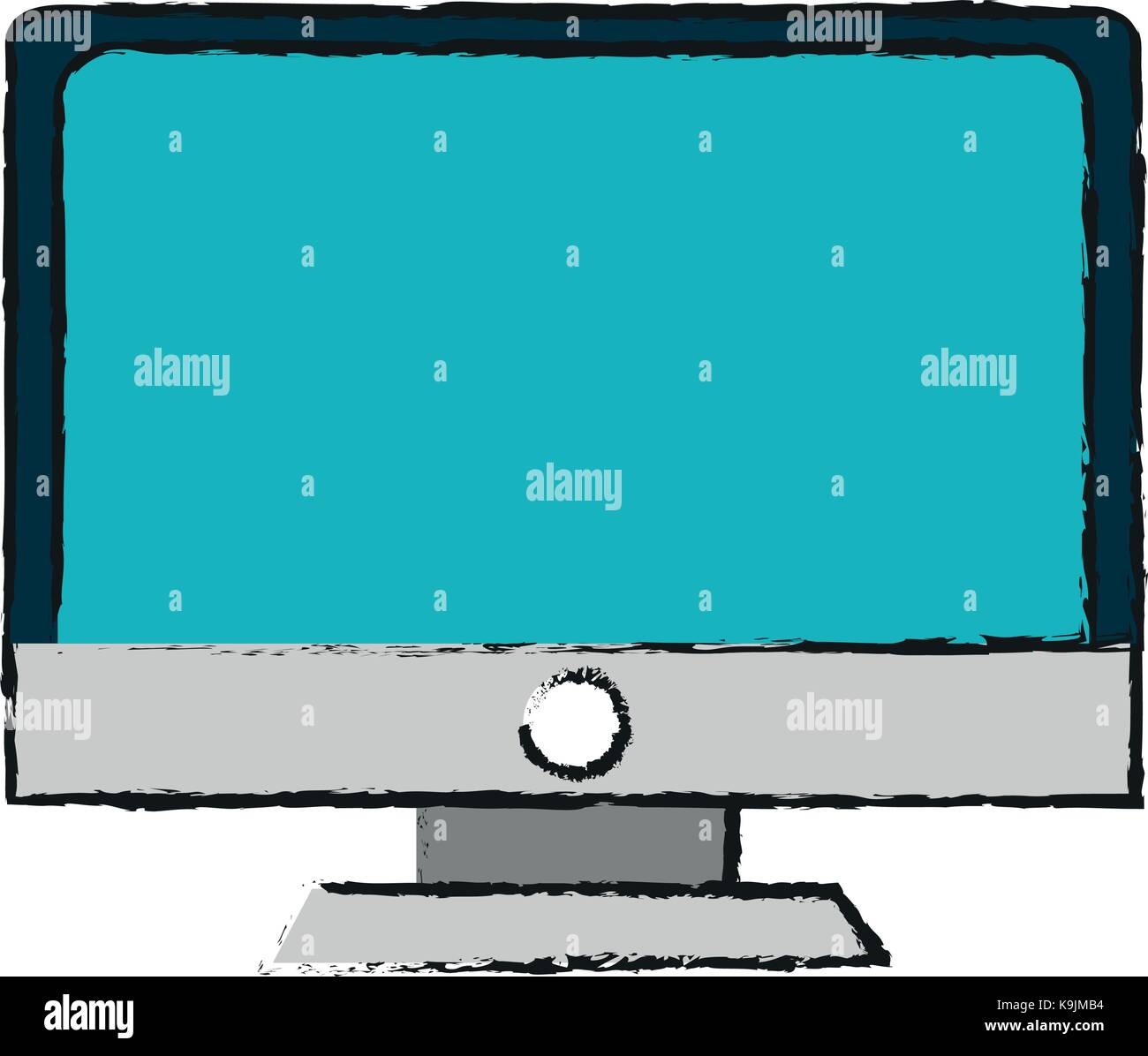 Computer monitor isolated Stock Vector Image & Art - Alamy