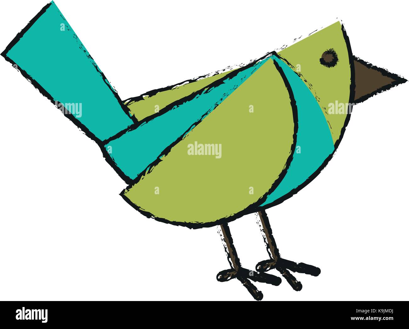 Paper bird origami Stock Vector Image & Art - Alamy
