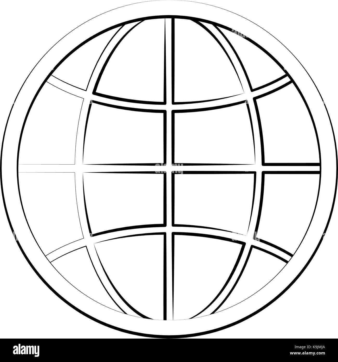 Global sphere symbol Stock Vector Image & Art - Alamy