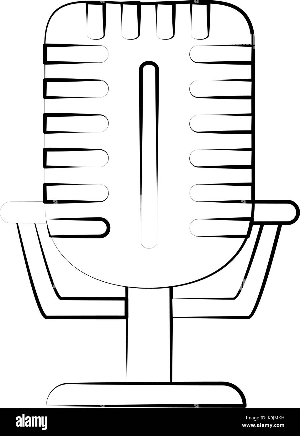 Vintage radio microphone Stock Vector Image & Art - Alamy