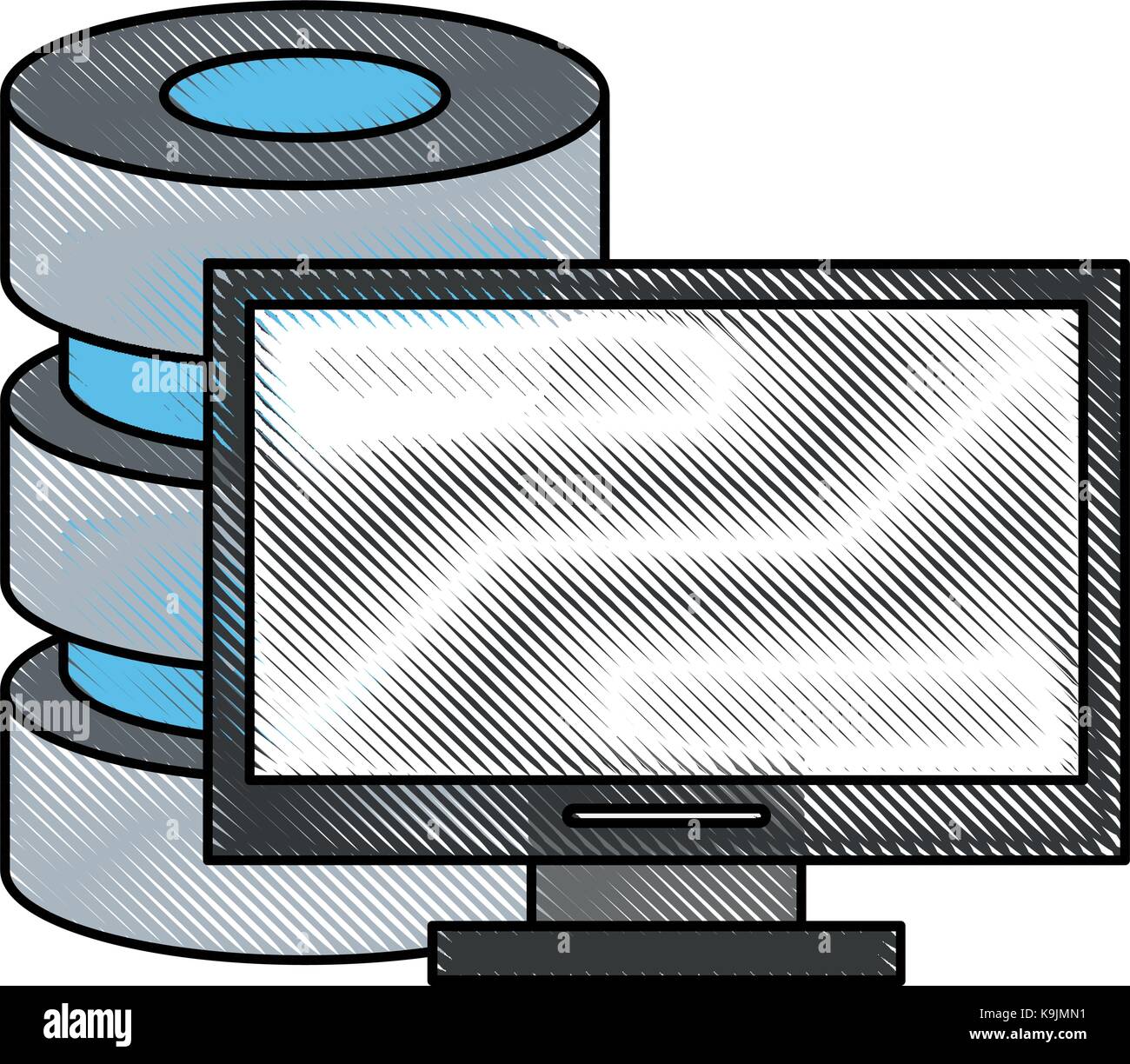 Computer storage database Stock Vector Image & Art - Alamy