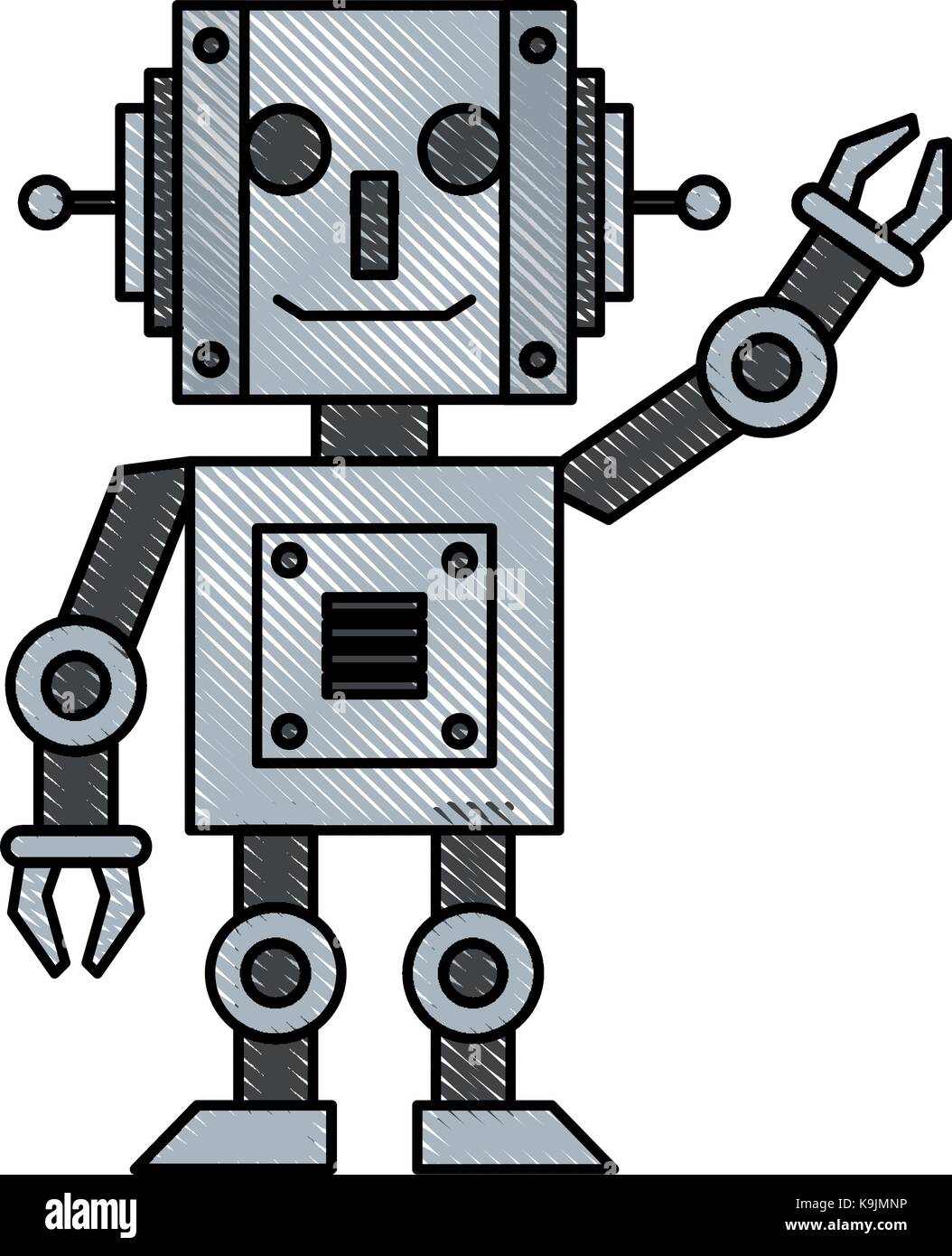 Robot toy cartoon Stock Vector Image & Art - Alamy