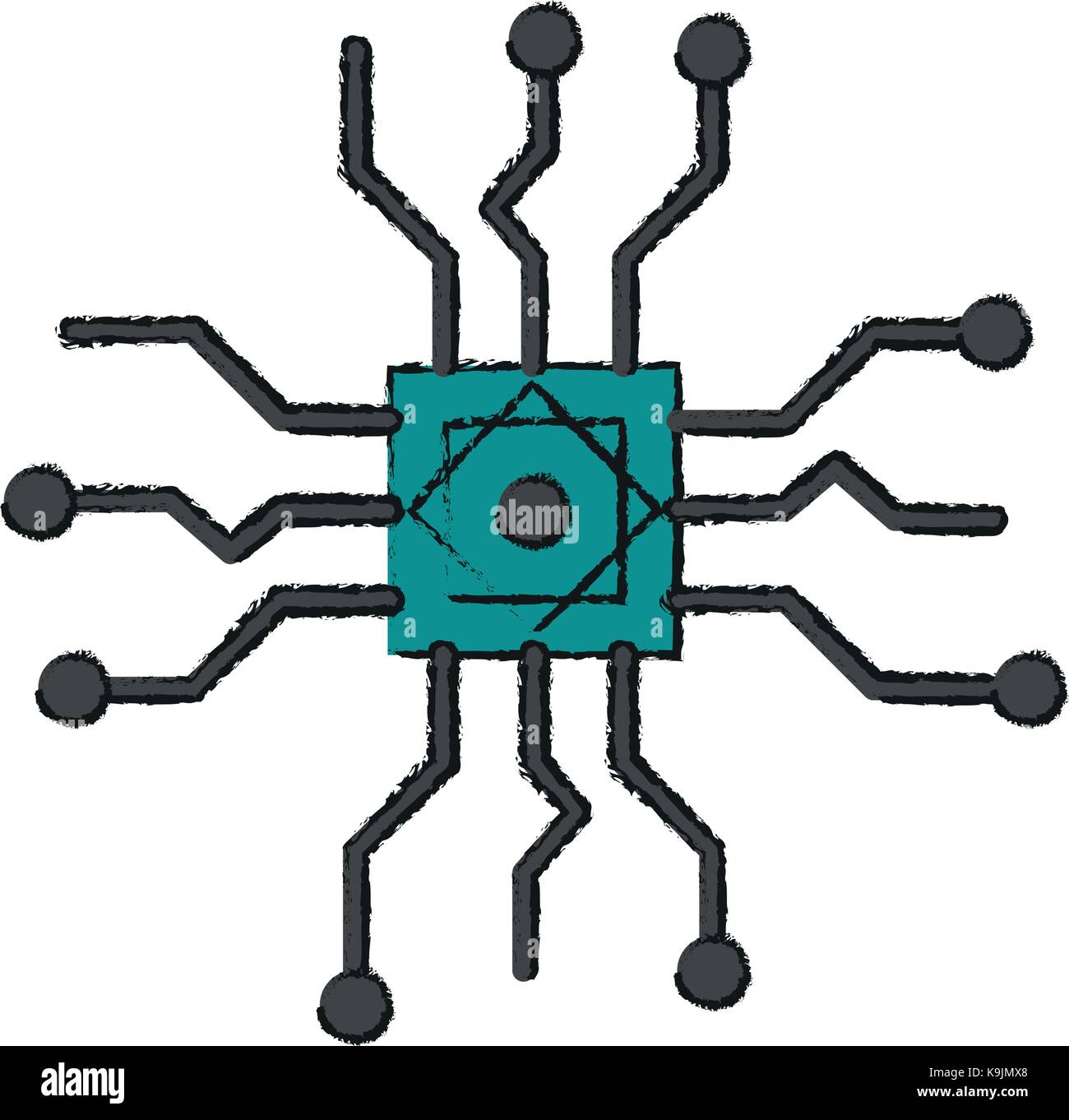 Microchip technology symbol Stock Vector Image & Art - Alamy