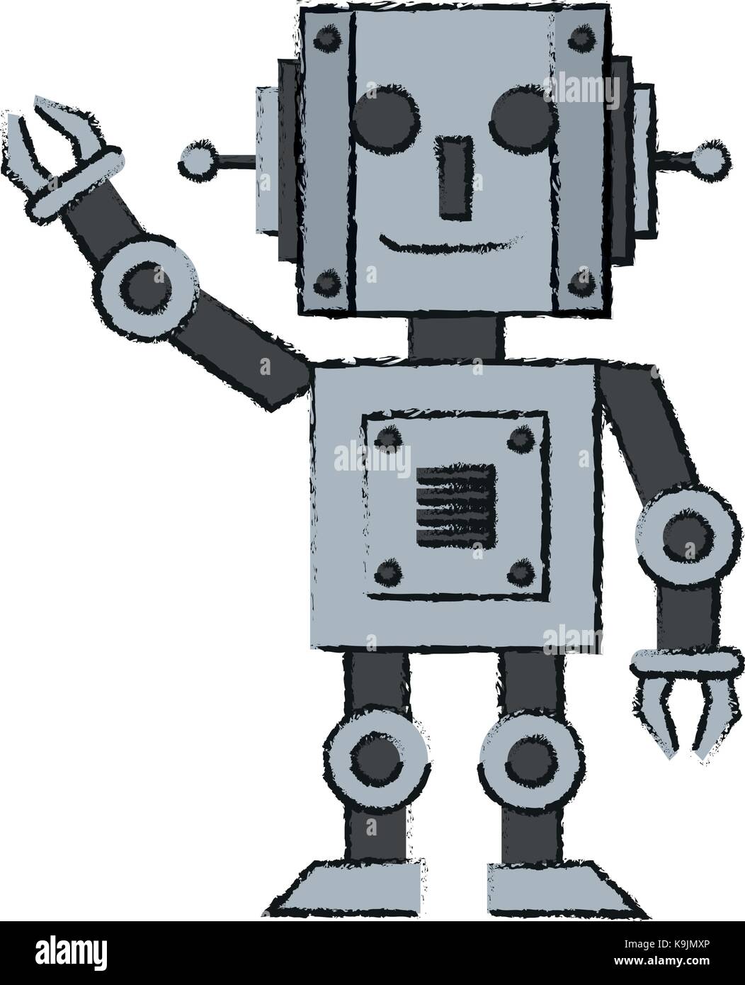 Robot toy cartoon Stock Vector Image & Art - Alamy