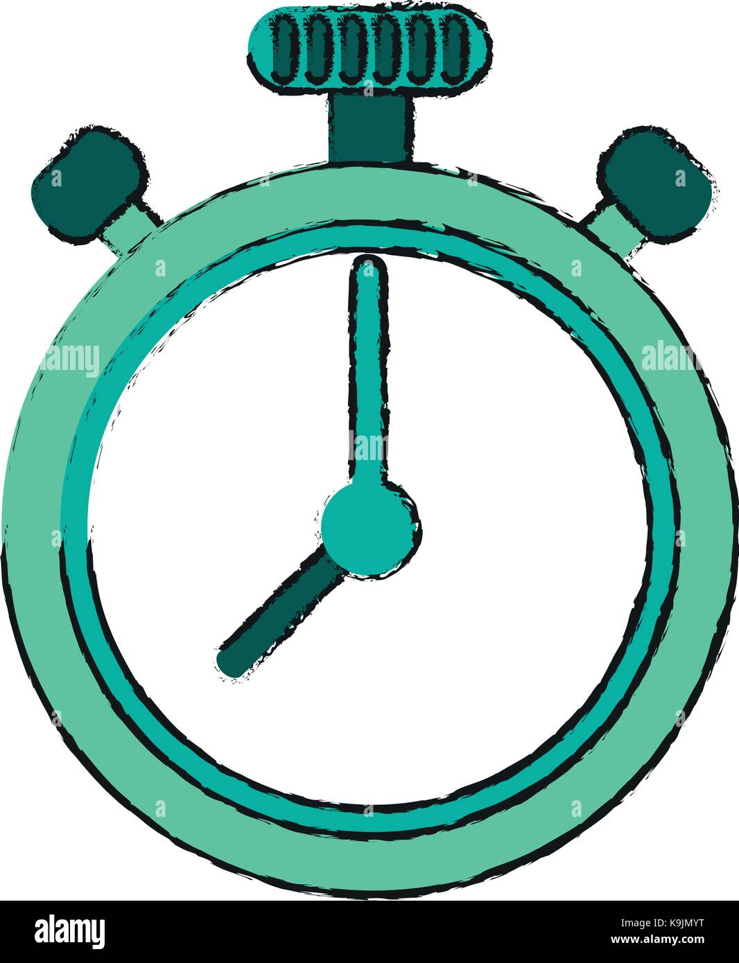 Clock timer isolated Stock Vector Image & Art - Alamy