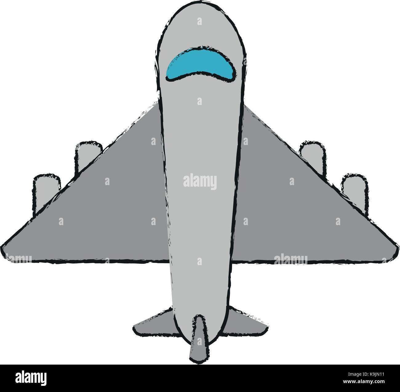 Jet airplane vehicle Stock Vector Image & Art - Alamy