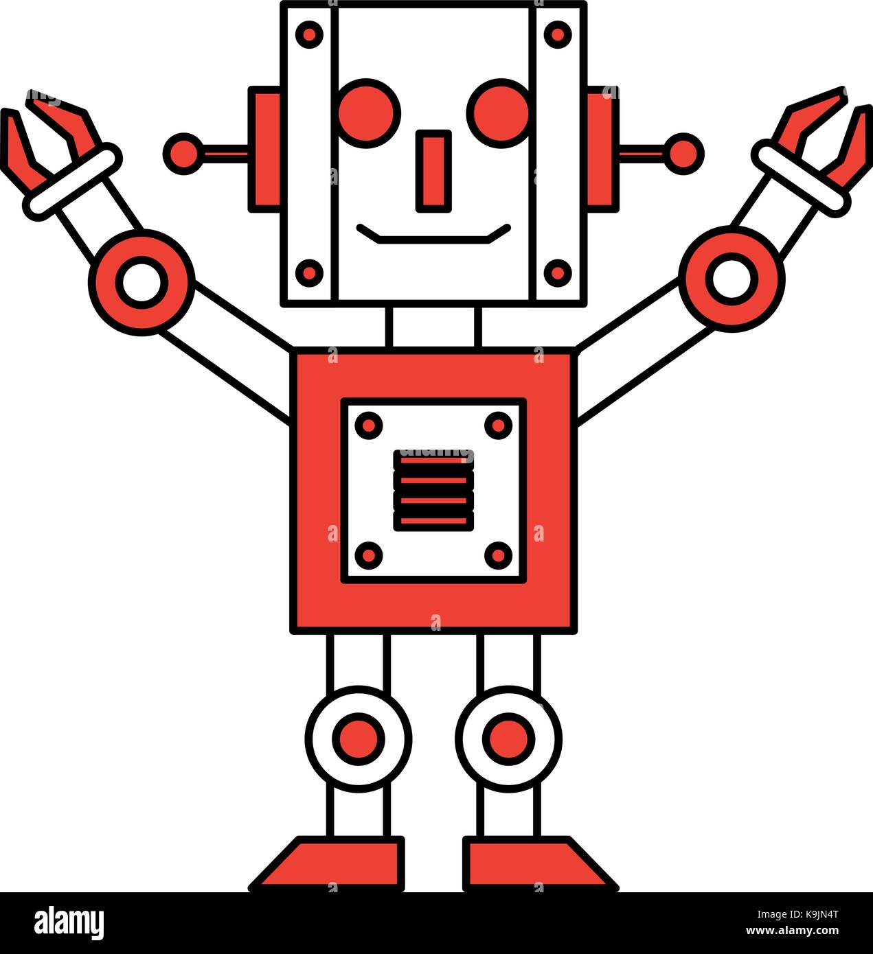 Robot toy cartoon Stock Vector Image & Art - Alamy