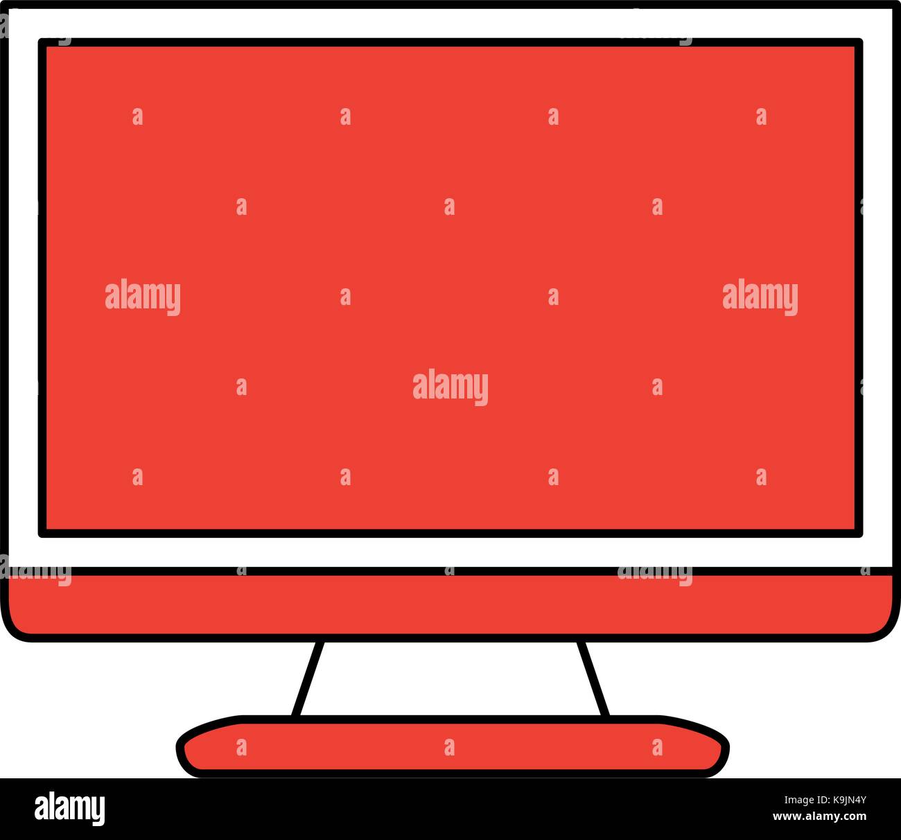 Computer monitor isolated Stock Vector Image & Art - Alamy