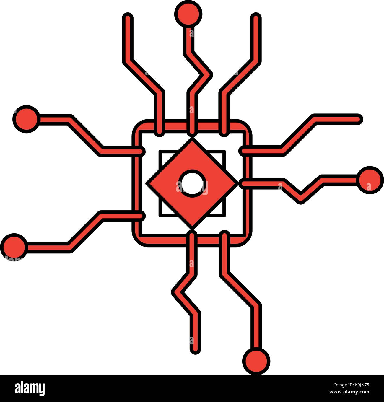 Microchip Technology Symbol Stock Vector Image And Art Alamy