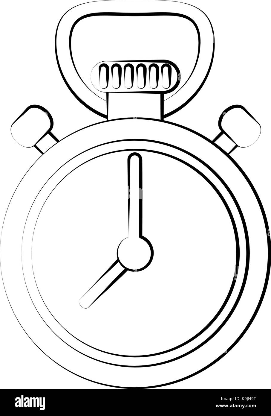 Clock timer isolated Stock Vector Image & Art - Alamy