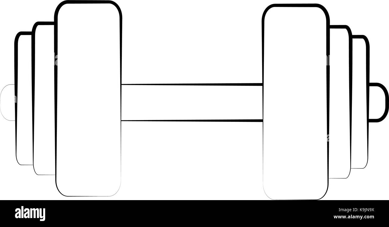 Dumbbell weight symbol Stock Vector Image & Art - Alamy