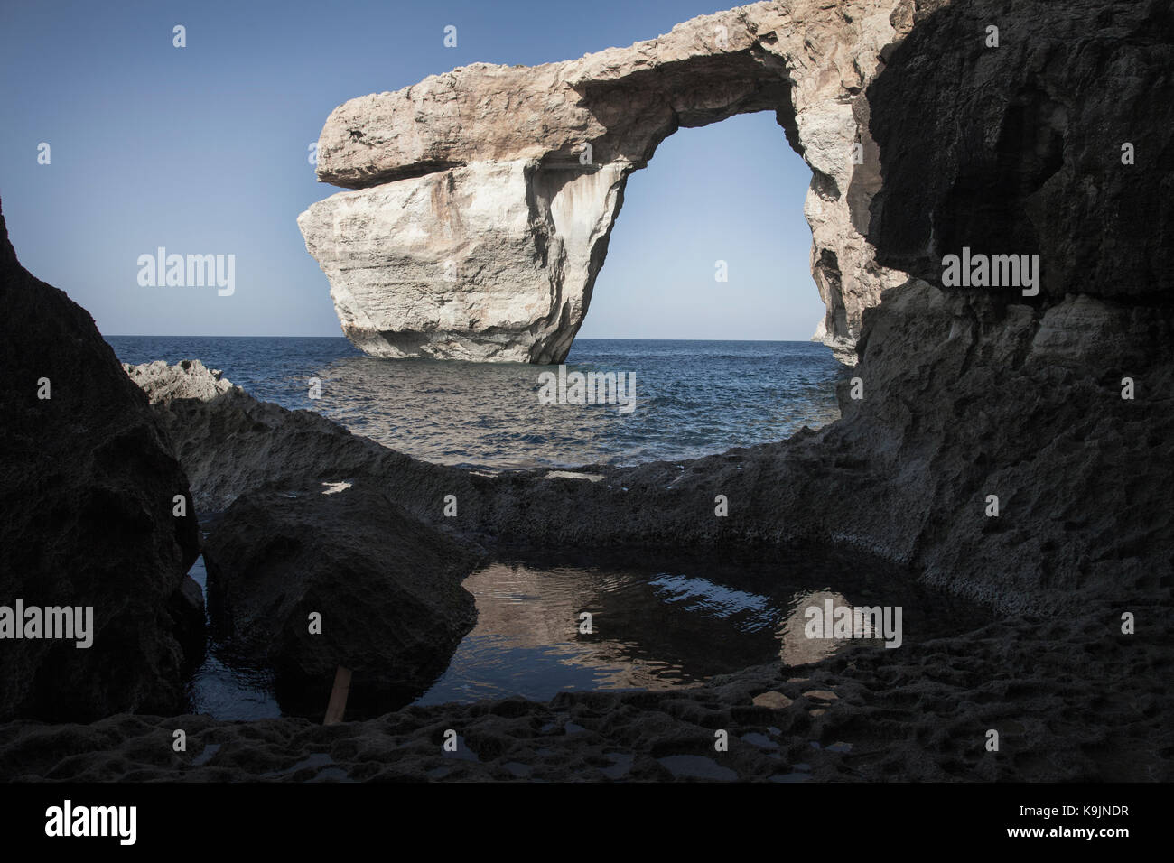 Azure window rock arch, Gozo, Malta Stock Photo - Alamy