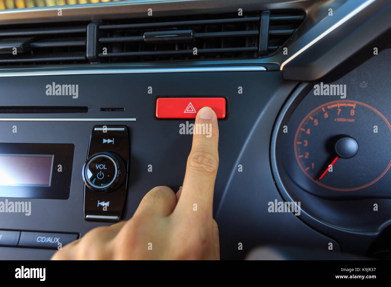 push emergency light button Stock Photo - Alamy