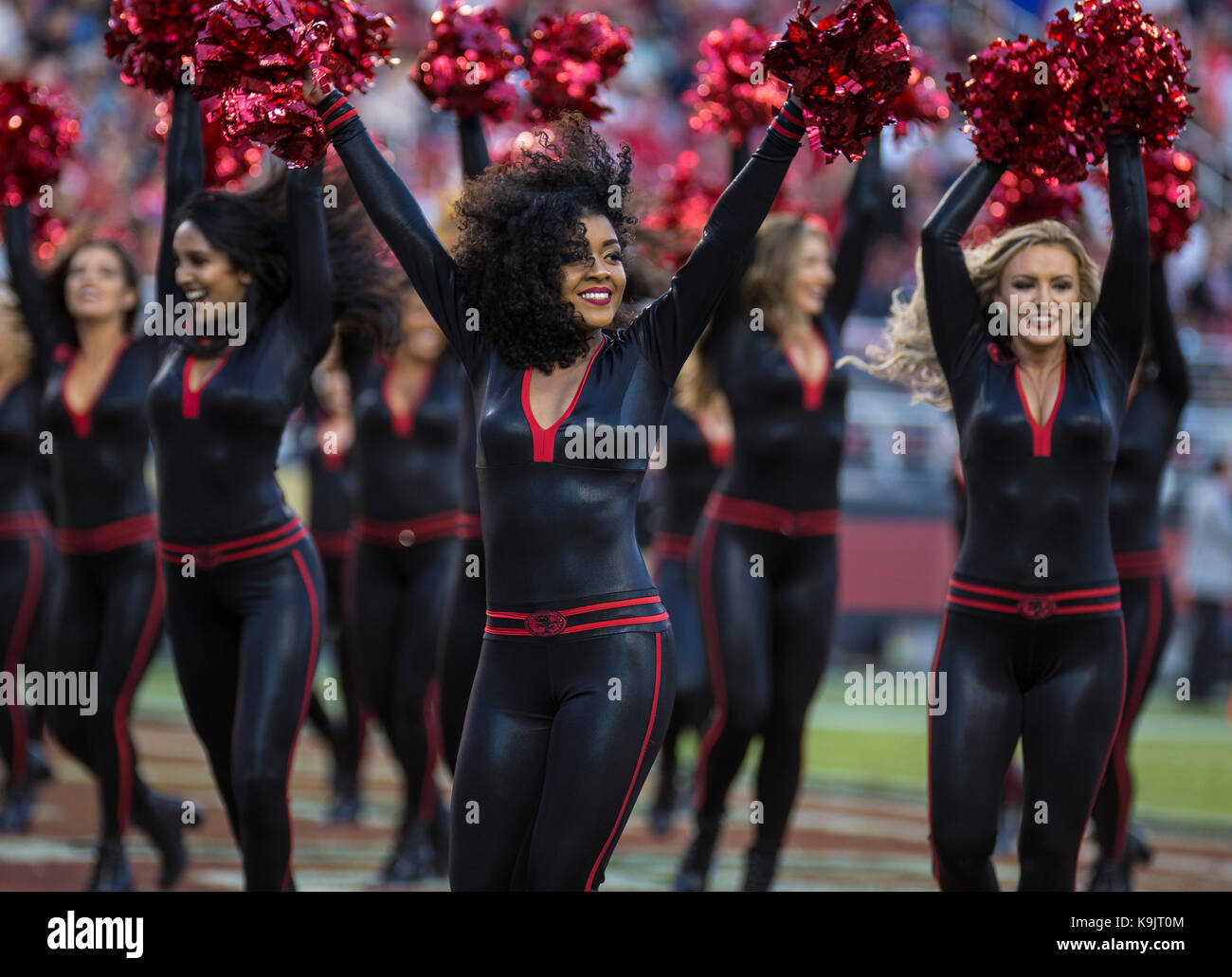 Santa Clara USAA CA. 21st Sep, 2017. 49ers cheerleaders during the NFL ...