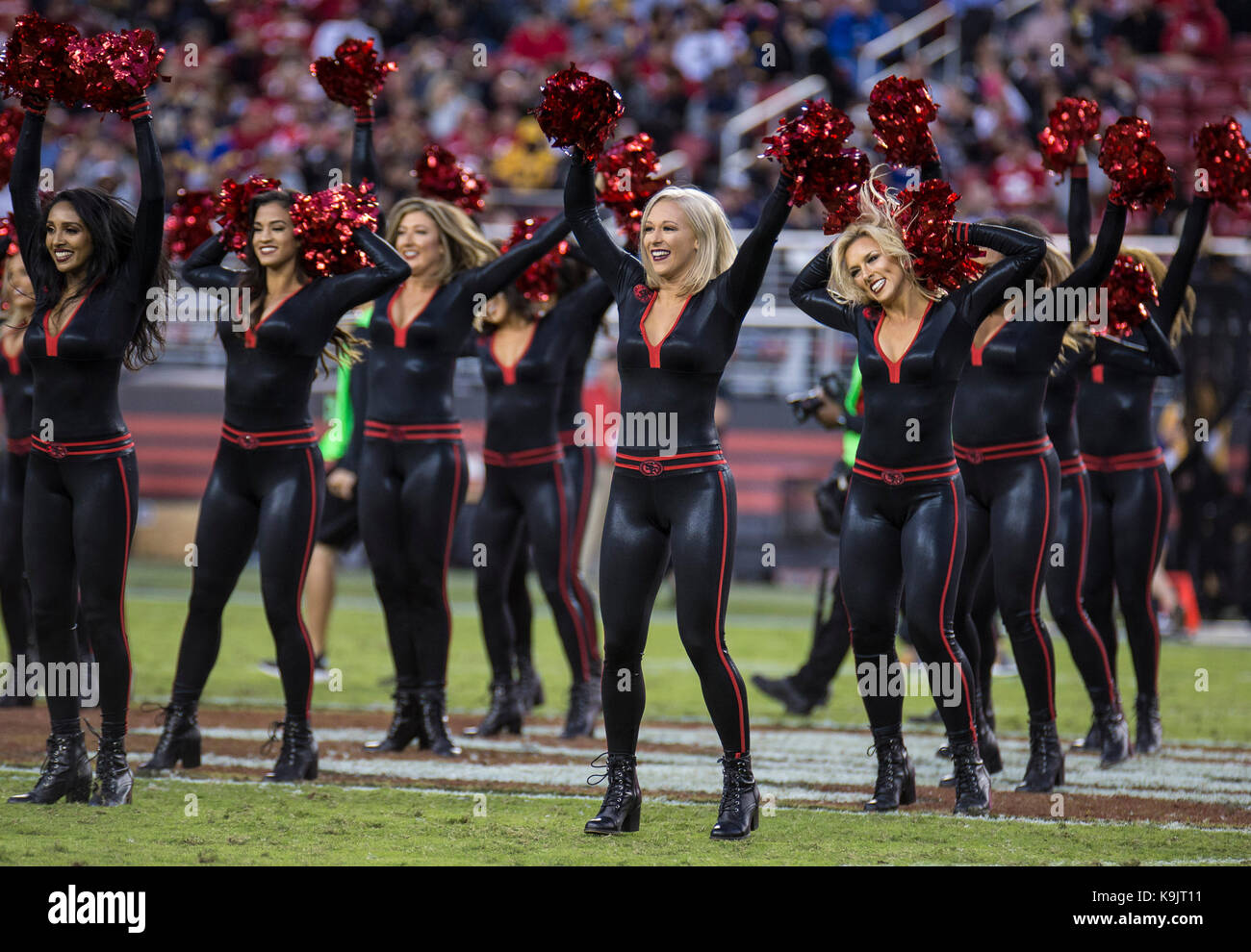 Santa Clara USAA CA. 21st Sep, 2017. 49ers cheerleaders during the NFL ...
