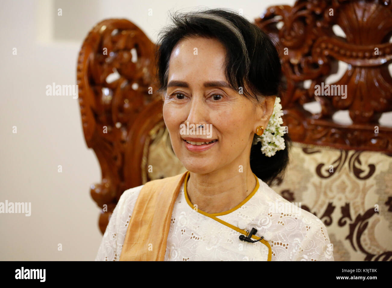Nay Pyi Taw, Myanmar. 20th Sep, 2017. Myanmar State Counselor Aung San ...