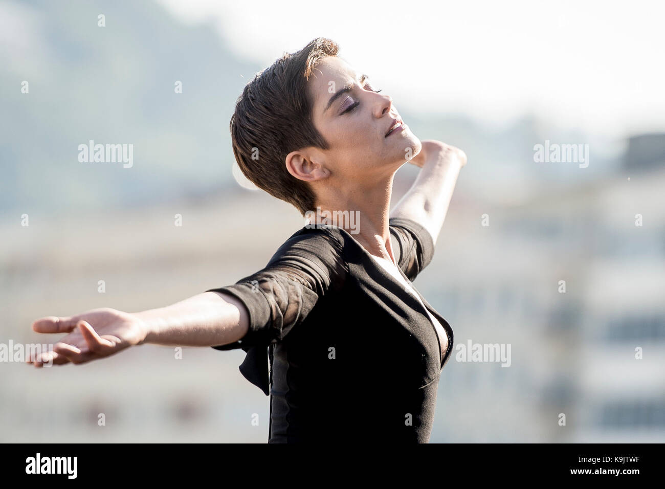 San Sebastian, Spain. 23rd Sep, 2017. Actress Maria Leon at the ...
