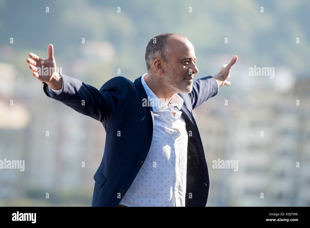 San Sebastian, Spain. 23rd Sep, 2017. Actor Javier Gutierrez at the ...