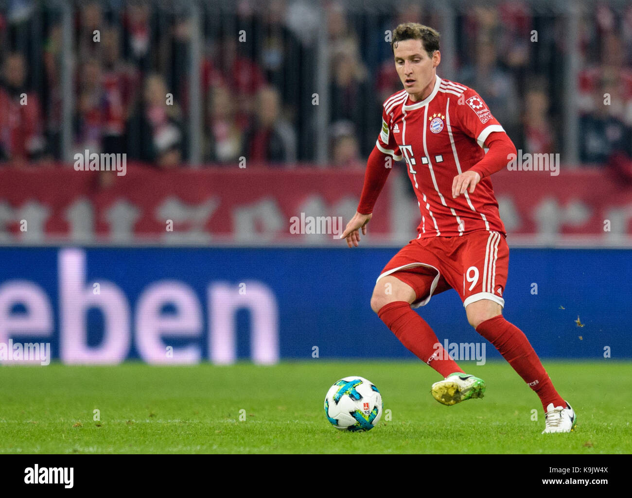 Munich, Germany. 22nd Sep, 2017. Bayern Munich's Sebastian Rudy during ...