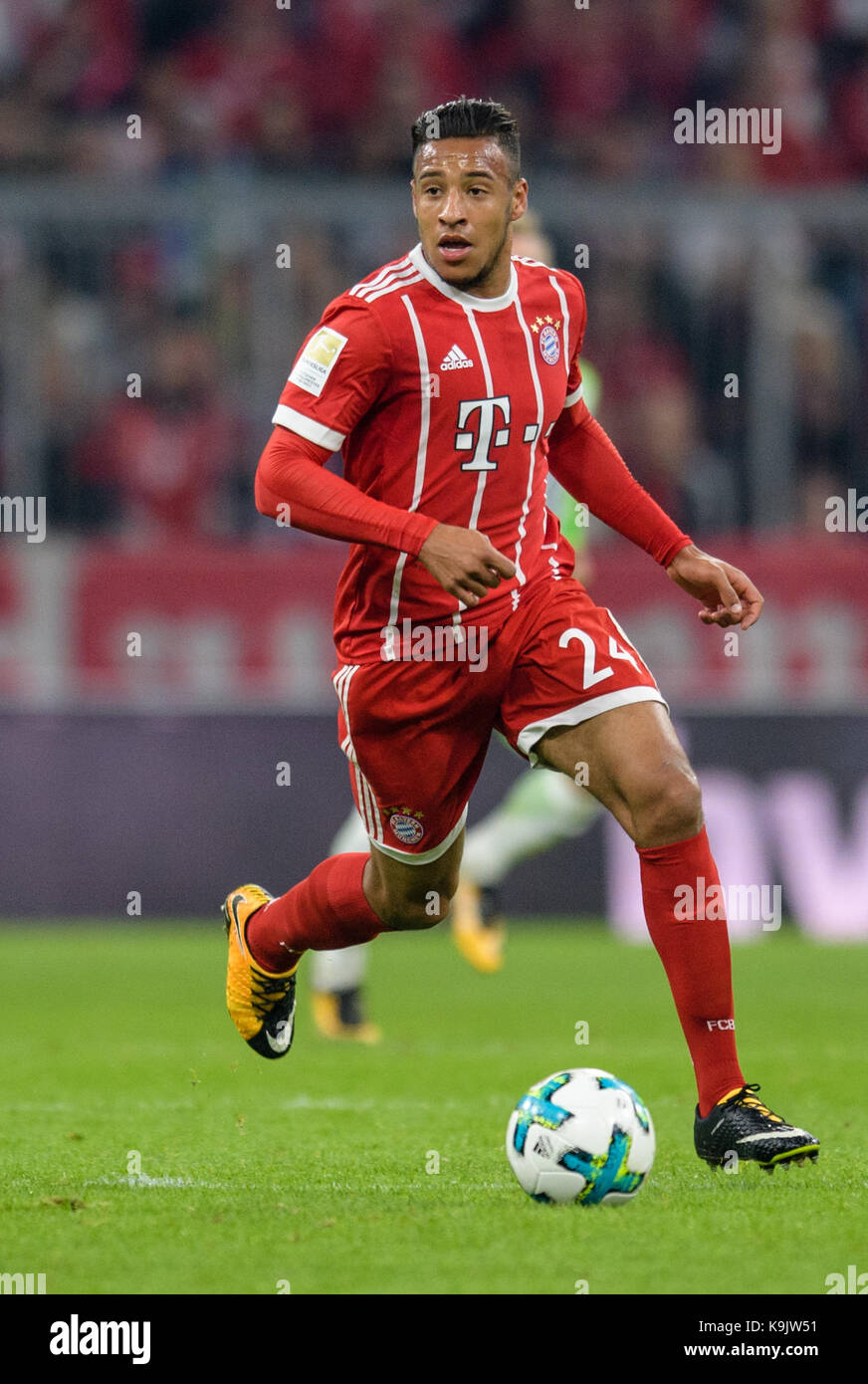 Munich, Germany. 22nd Sep, 2017. Bayern Munich's Corentin Tolisso ...