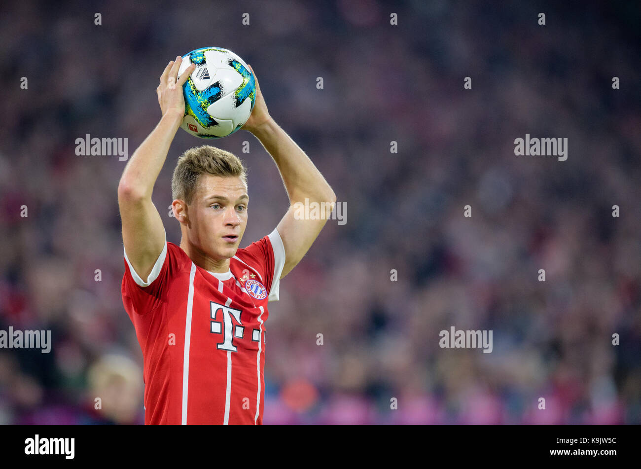 Munich, Germany. 22nd Sep, 2017. Bayern Munich's Joshua Kimmich during ...