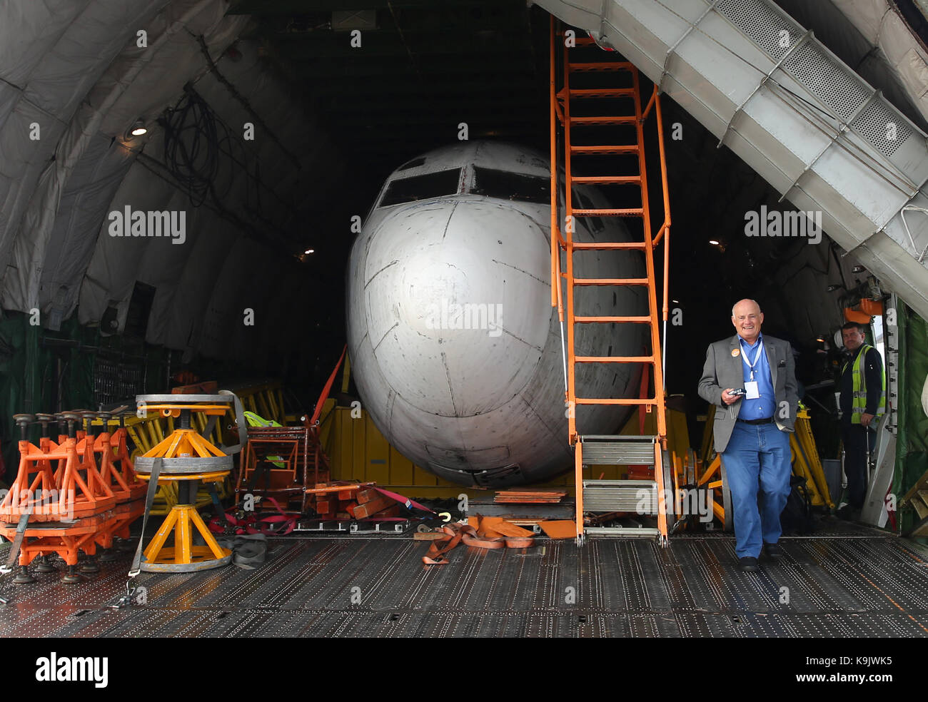 Friedrichshafen, Germany. 23rd Sep, 2017. The fromer co pilot of the ...
