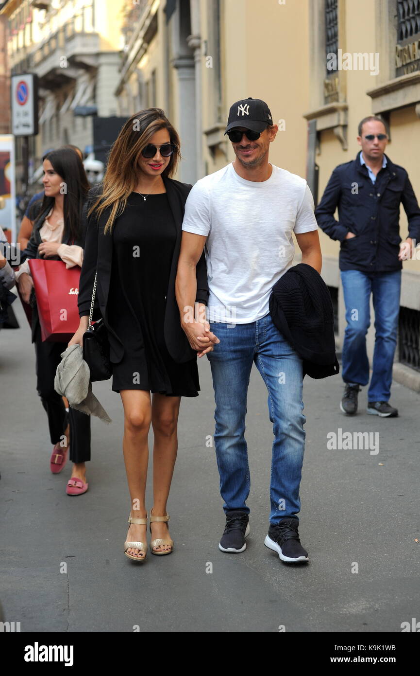 Milan, Giorgio Pasotti in the center with the new girlfriend Claudia ...