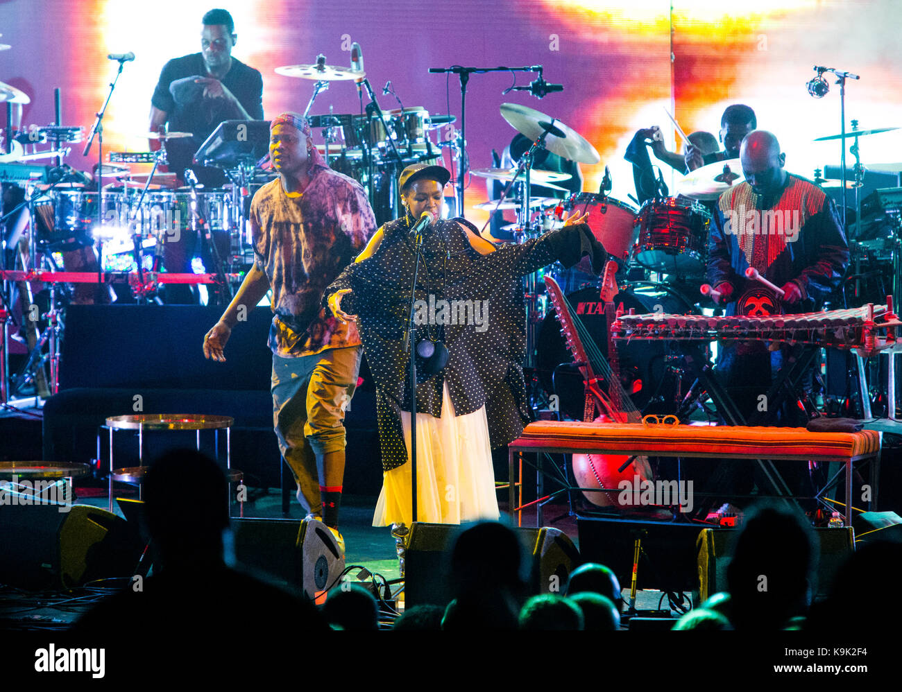 Miami, FL, USA. 22nd Sep, 2017. Lauren Hill in concert at the Bayfront ...