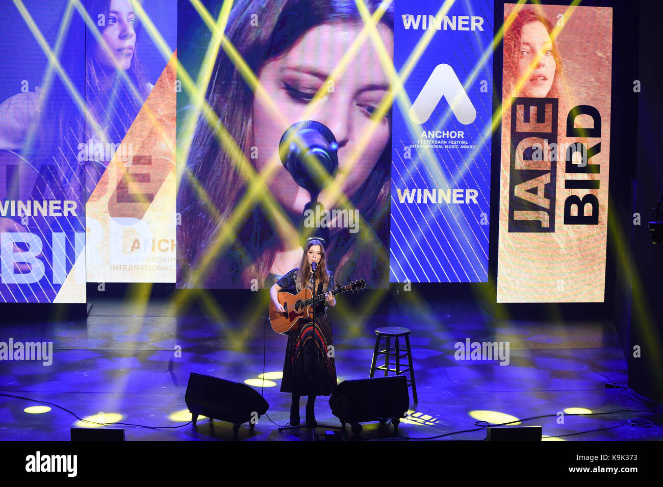 Hamburg, Germany. 23rd Sep, 2017. British musician Jade Bird at the ...