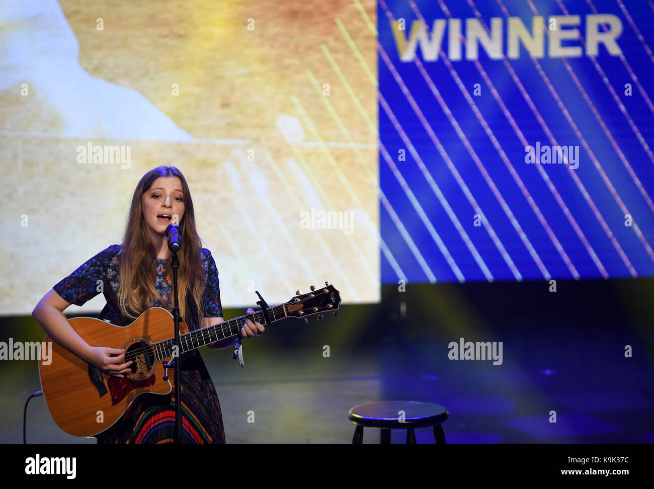 Hamburg, Germany. 23rd Sep, 2017. British musician Jade Bird at the ...