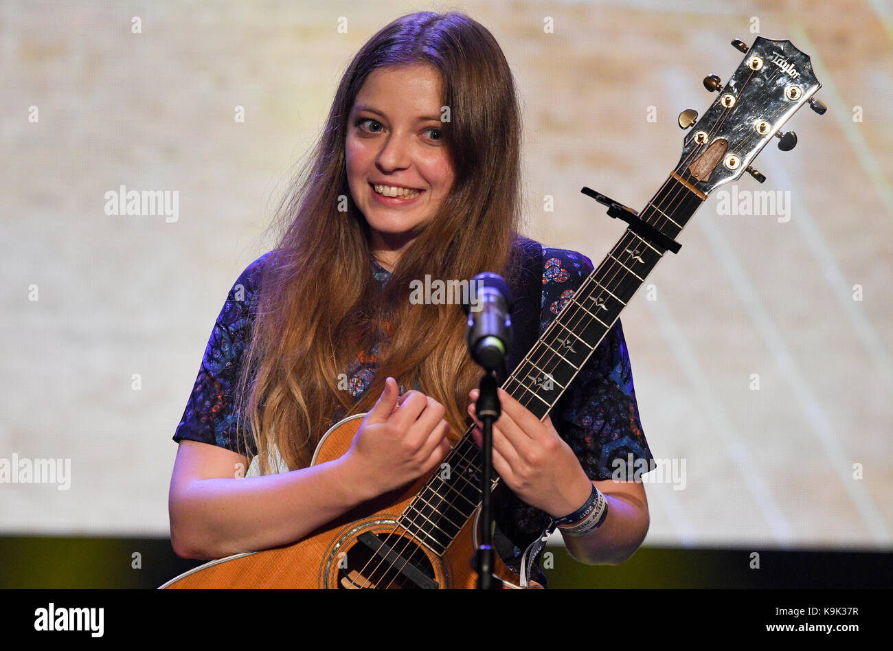 Hamburg, Germany. 23rd Sep, 2017. British musician Jade Bird at the ...