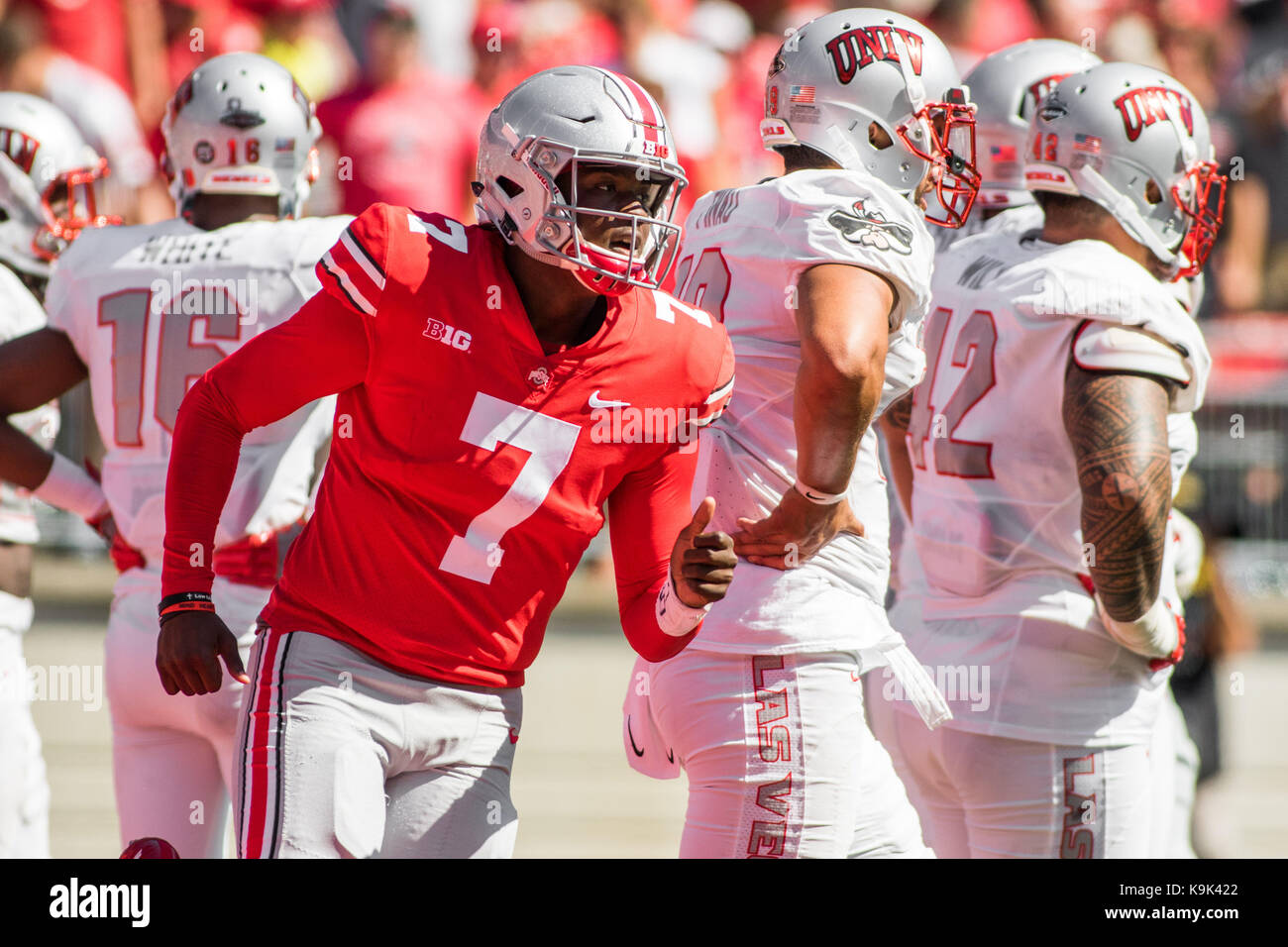 Ohio Stadium, Columbus, OH, USA. 23rd Sep, 2017. Ohio State Buckeyes ...